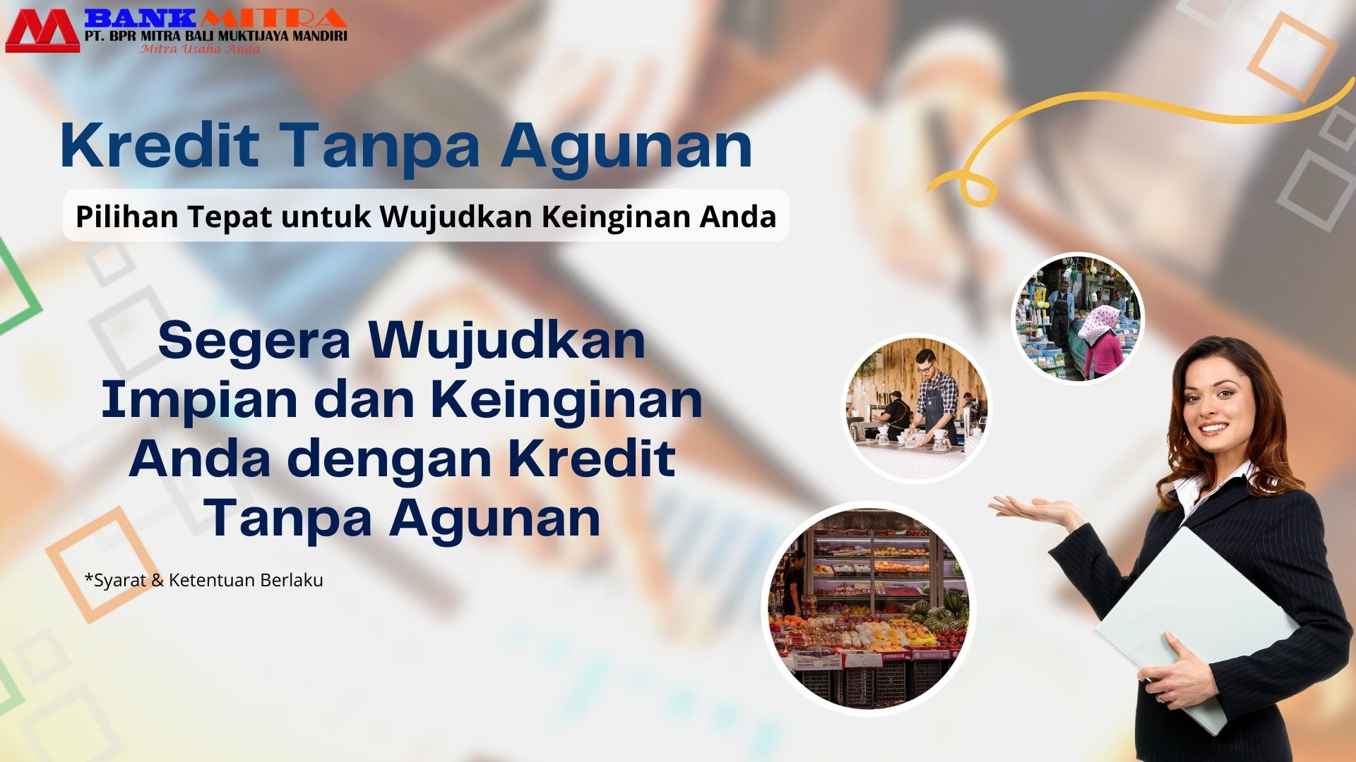 Kredit Tanpa Agunan – PT. BPR Mitra Bali Muktijaya Mandiri